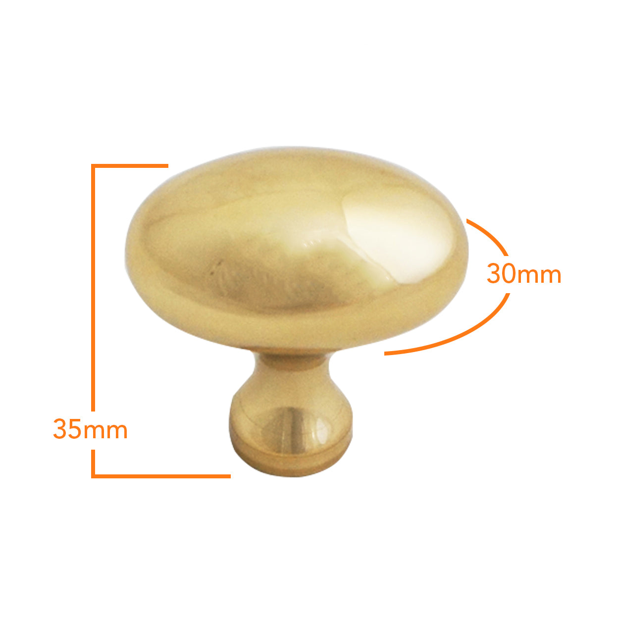 2003 Classy Solid Brass Cabinet Knob