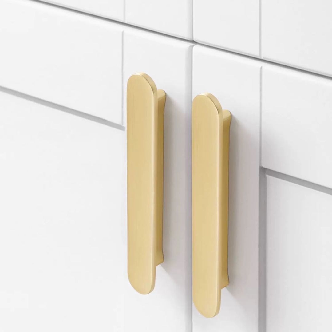 SG108 Matte Gold Cabinet Handle - Solid Brass