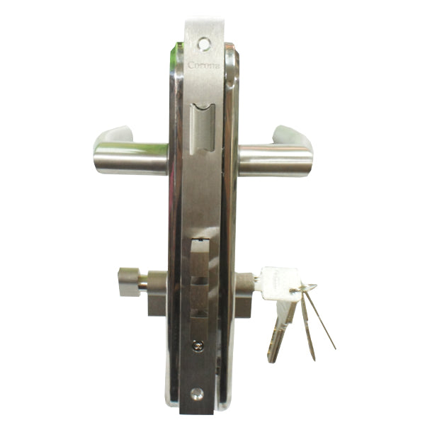 Corona Entrance Mortise Lockset with Round Backplate