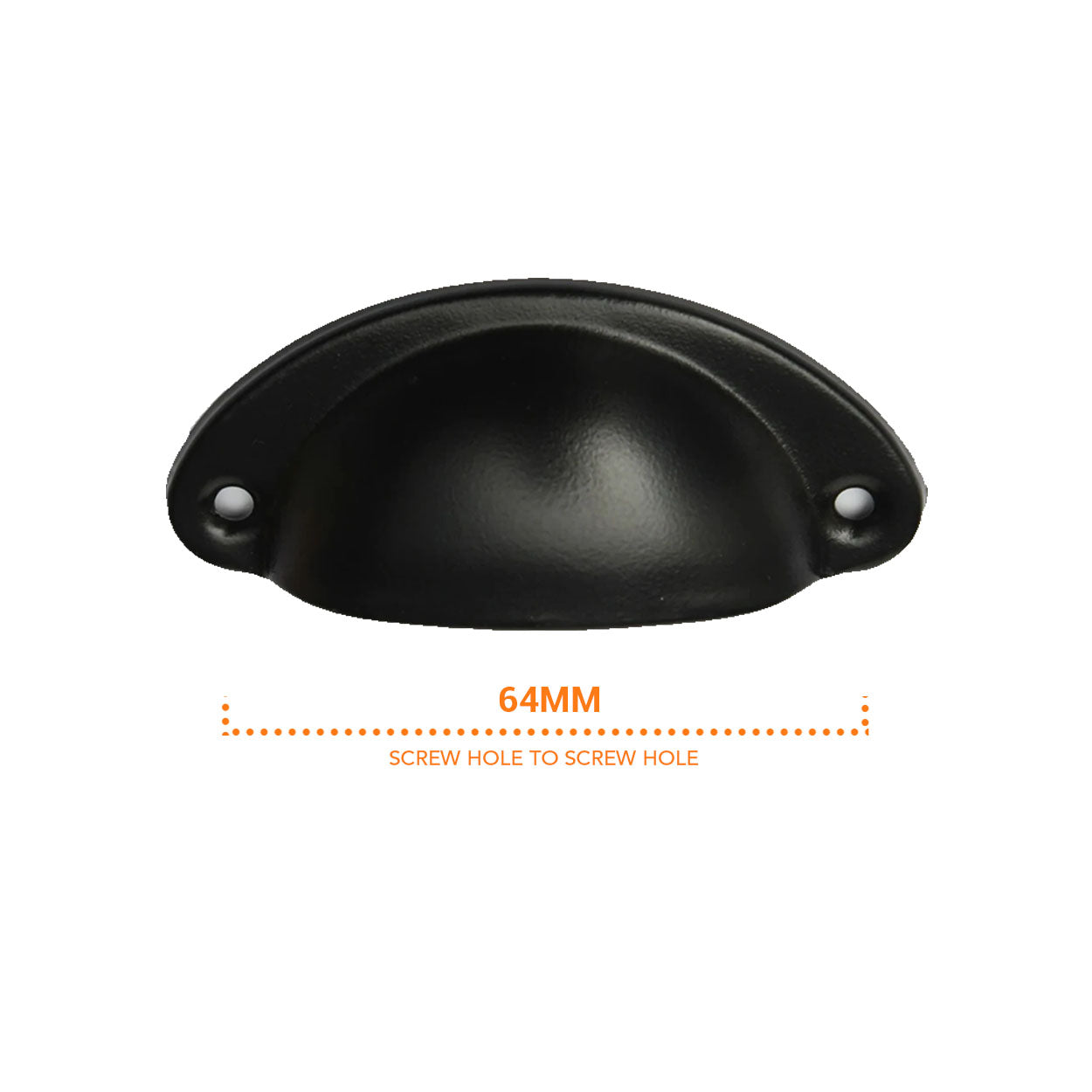 4836 Black Minimalist Cabinet Handle