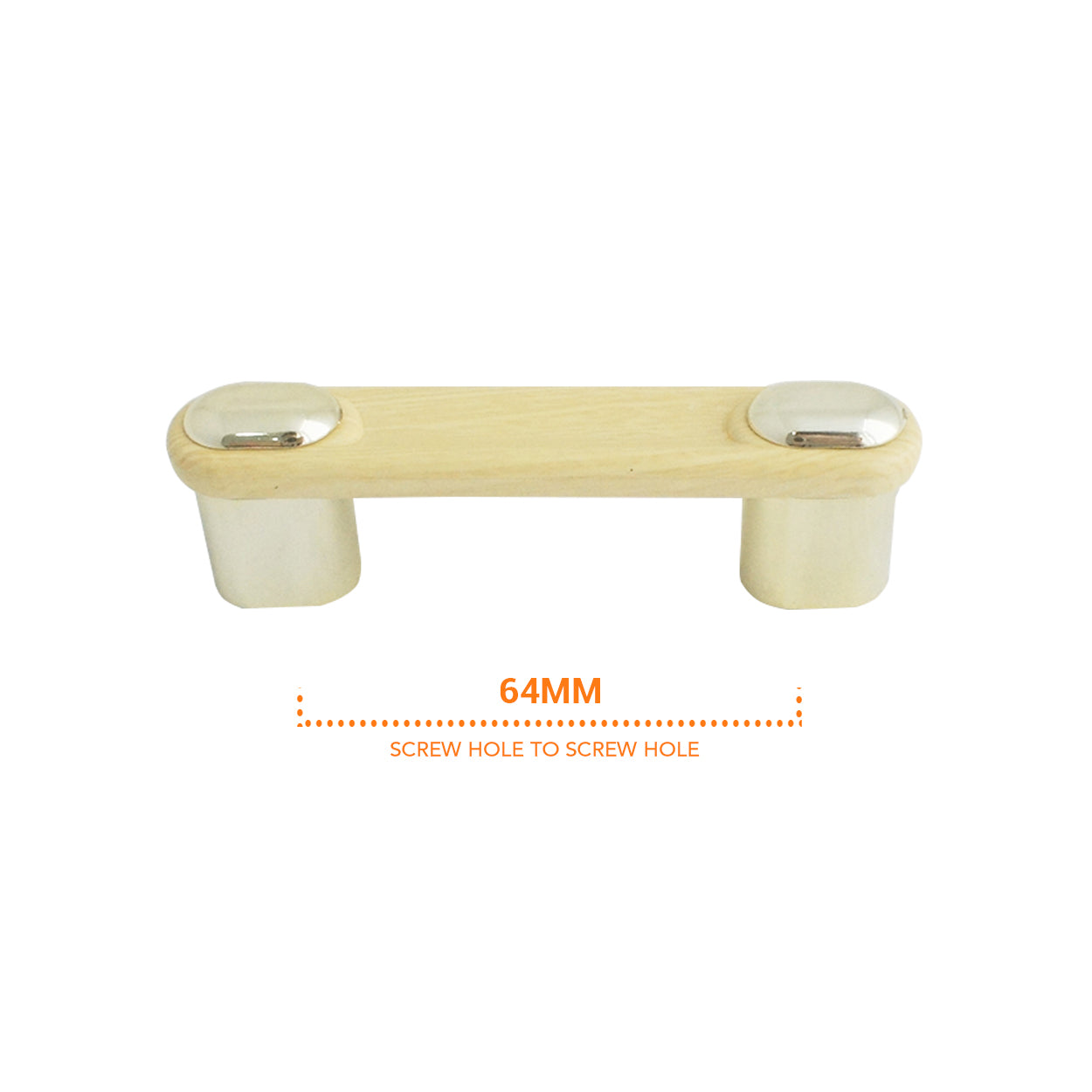 526 Oak Brass Plastic Cabinet Pull