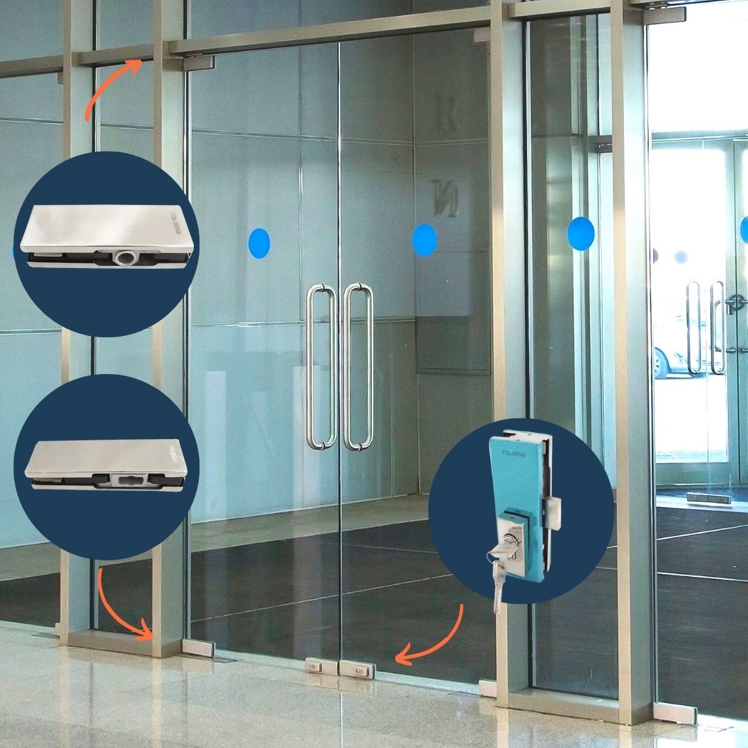 Tajima Glass Door Patch Fitting Complete Set for Sale Philippines