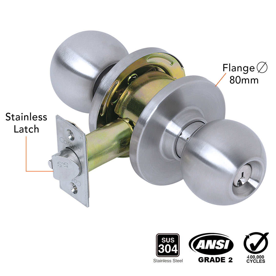 Cylindrical Door Hardware