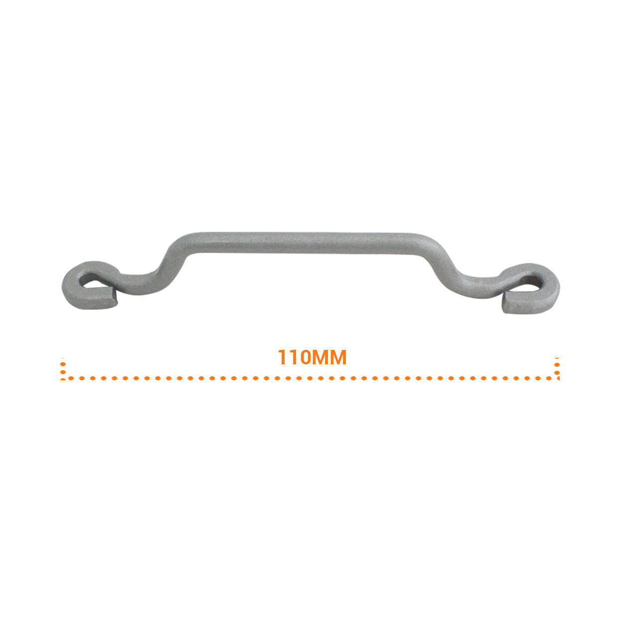 7245 110mm Modern Cabinet Handle Satin Nickel