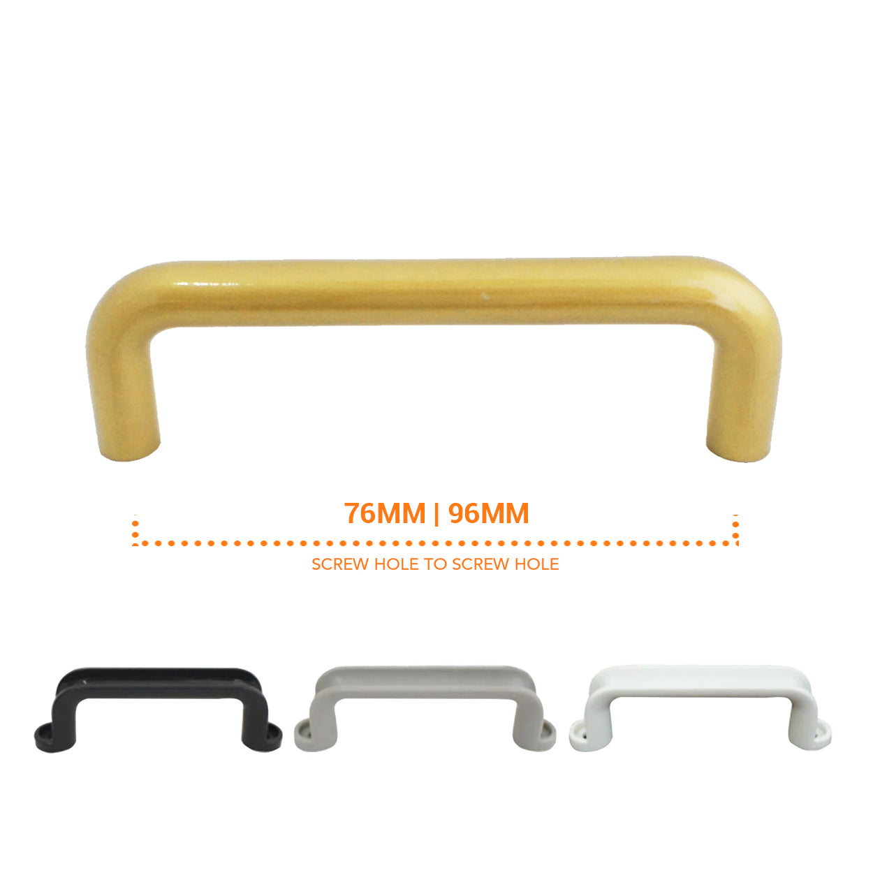 7903 Gold Plastic Pull Handle