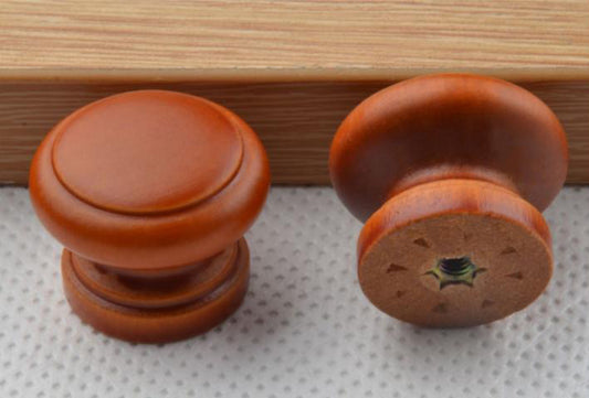 5208 Teak Wood Knob for Cabinet Handles