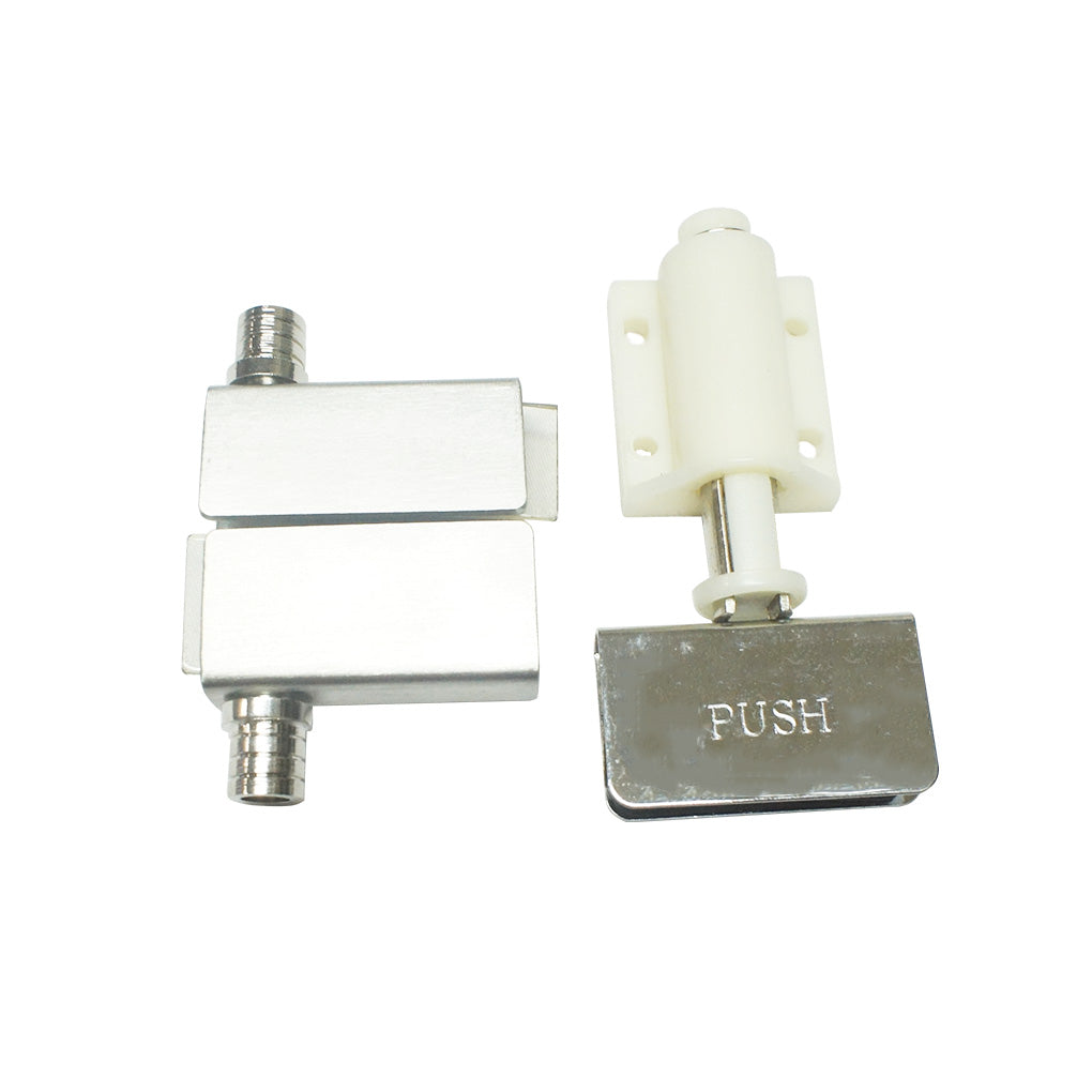 Stainless Single Glass Hinge Push Open