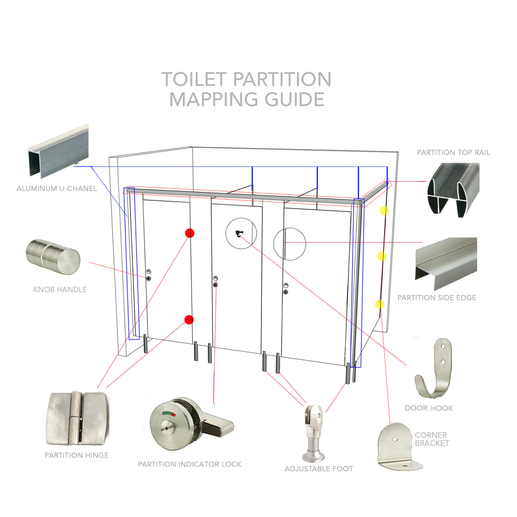 Stainless Steel Toilet Partition Set for Sale Philippines