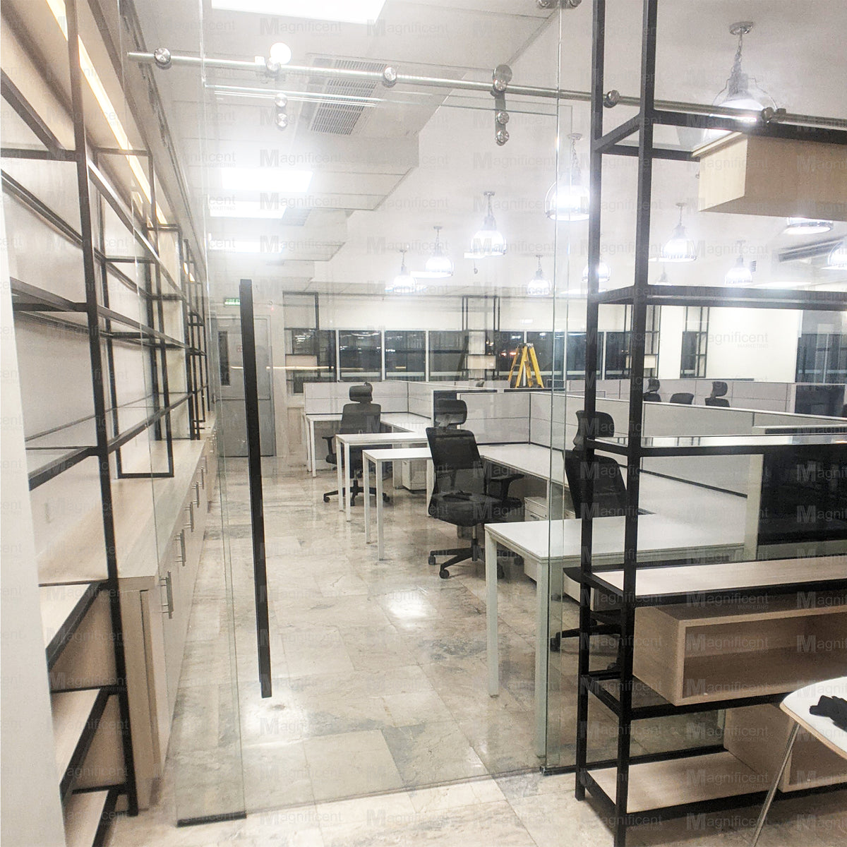 800mm Black Stainless Steel Office Door Handle